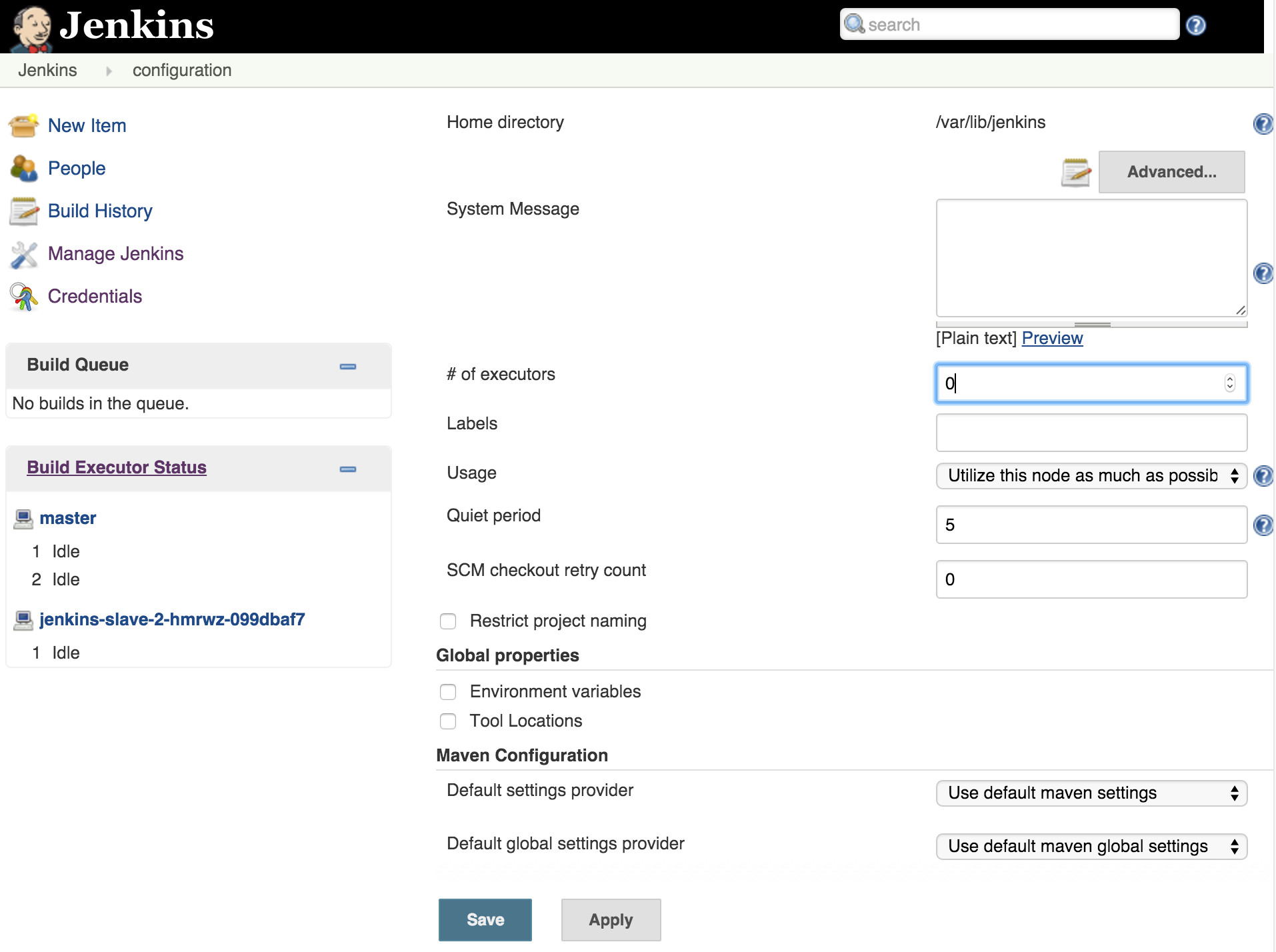 Jenkins Executors Block 87 